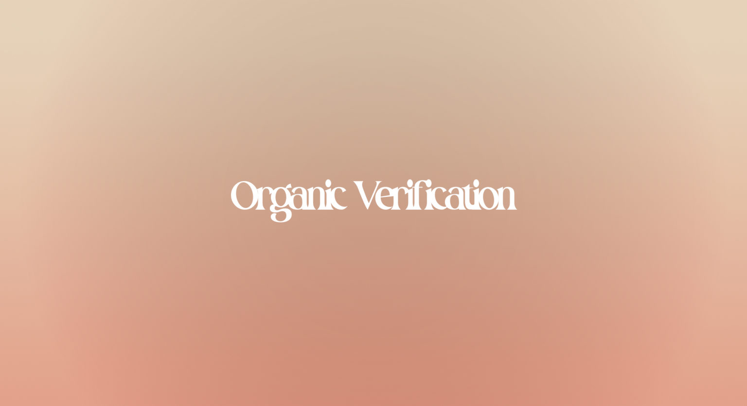 Organic Verification – WXV